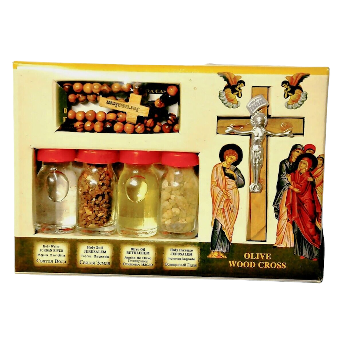 Blessing Kit rosary, Cross, Water, Holy Soil, anointing oil ,Incense B ...