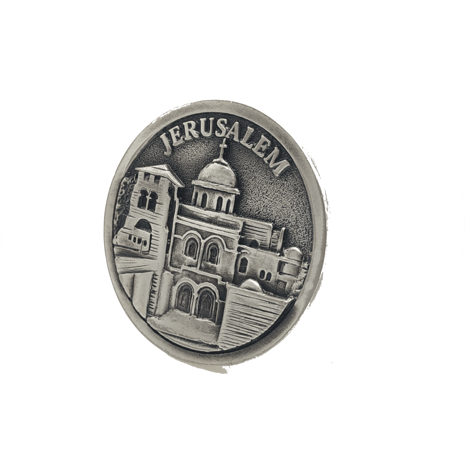Jerusalem Church of the Holy Sepulchre Coin Israel Souvenir from The H ...